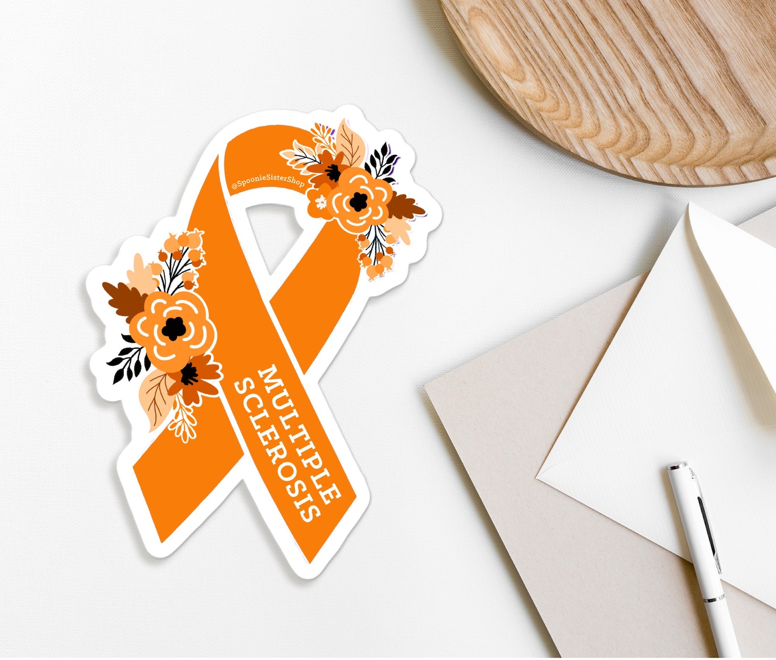 Multiple Sclerosis Sticker, MS Awareness Sticker, Orange Awareness ...