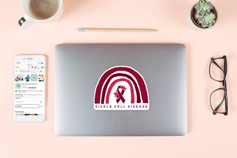 Sickle Cell Disease Rainbow Sticker, Sickle Cell Awareness Stickers ...