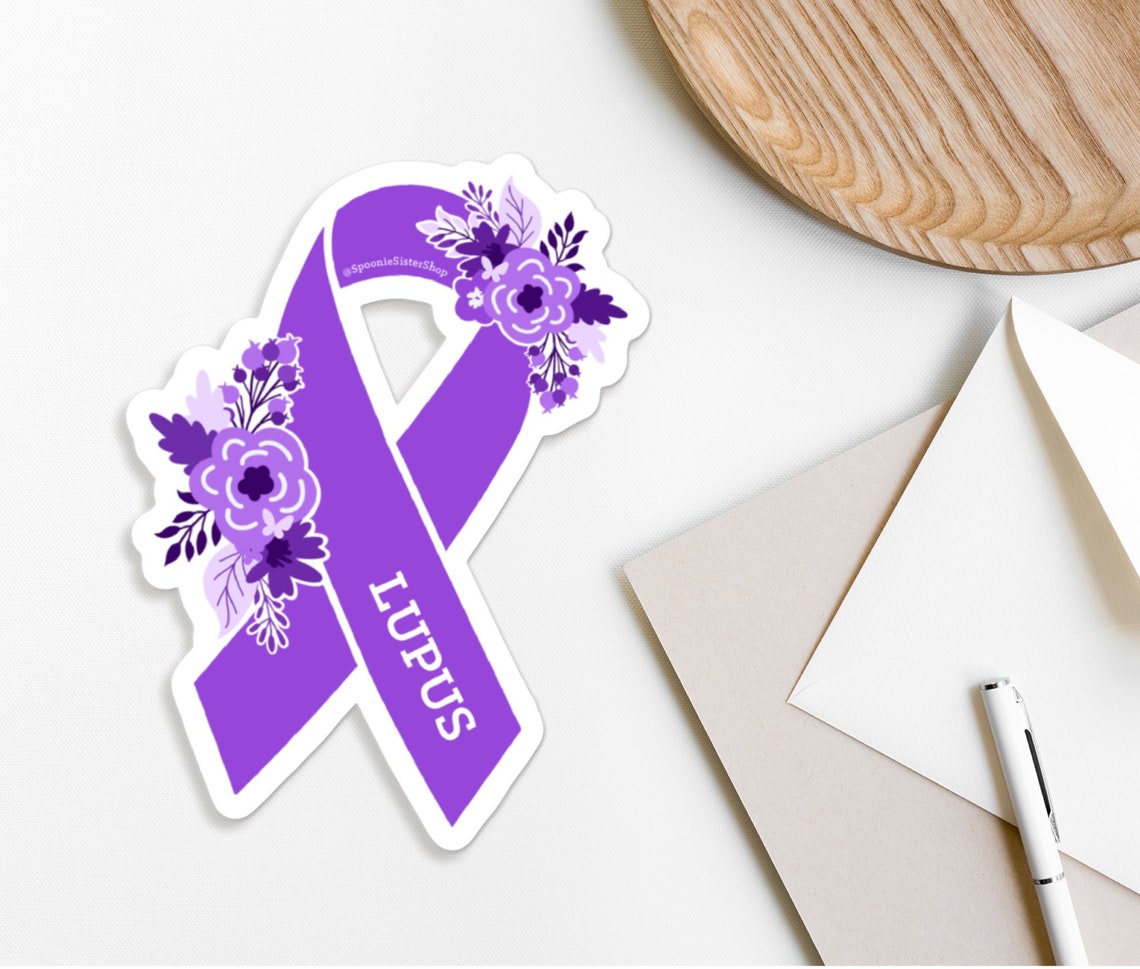 Lupus Awareness Sticker Lupus Stickers Purple Awareness - Etsy