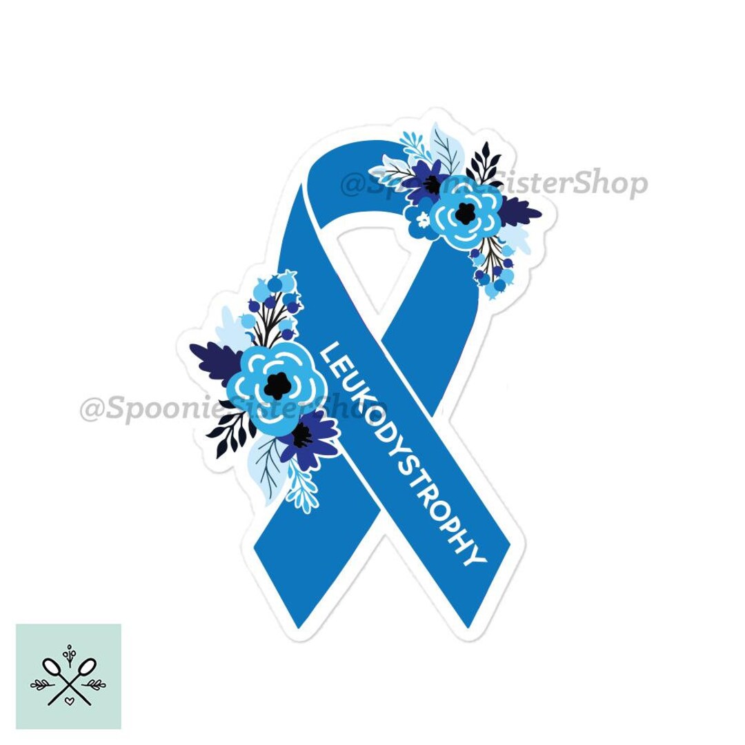 Leukodystrophy Sticker, Leukodystrophy Awareness Ribbon Stickers ...