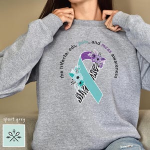 The Trifecta: EDS, POTS, and MCAS Awareness Sweatshirt, Ehlers-danlos ...