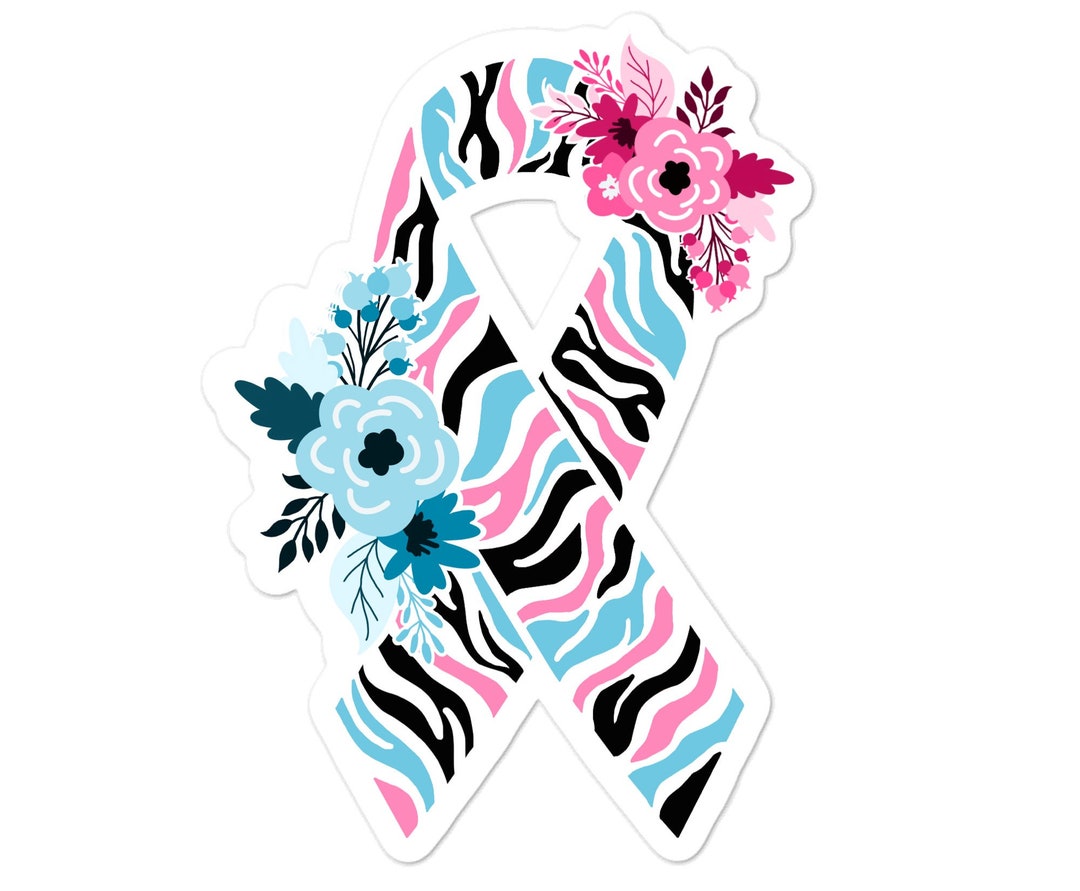 Undiagnosed Sticker, Undiagnosed Awareness Stickers, Floral Zebra ...