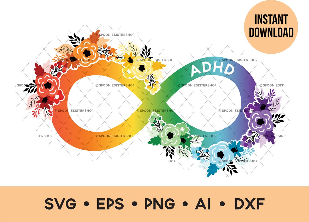 ADHD Neurodiversity Svg, ADHD Awareness Png, Neurodiverse ADHD ...