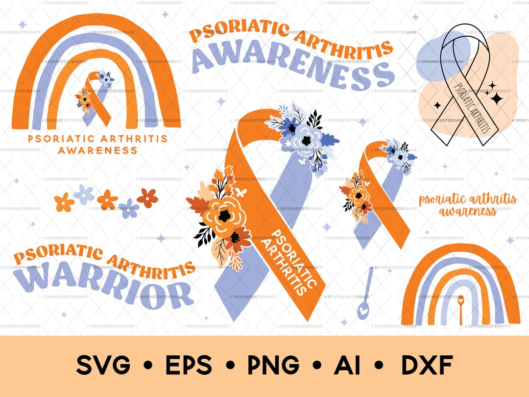 Psoriatic Arthritis SVG Bundle, Psoriatic Arthritis Awareness SVG ...