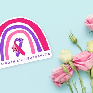 Rainbow Eosinophilic Esophagitis Sticker, Eosinophilic Esophagitis ...
