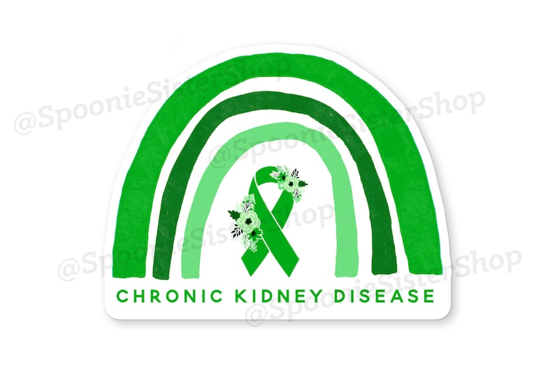 Chronic Kidney Disease Sticker Rainbow CKD Sticker CKD - Etsy