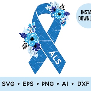 ALS Awareness Ribbon Svg, Lou Gehrig's Disease Awareness, ALS Clip Art ...
