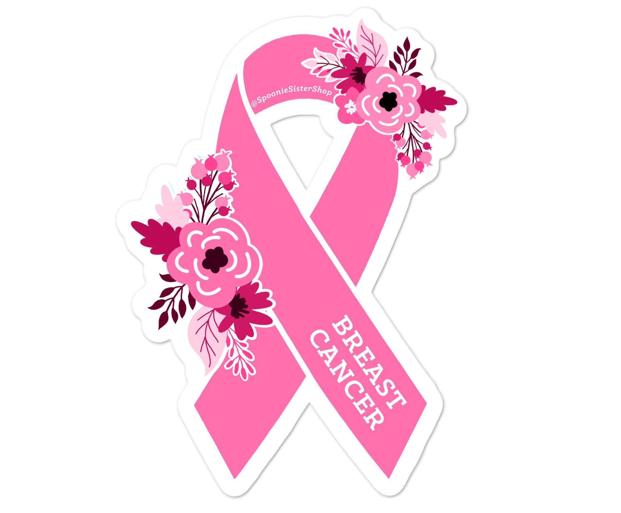 Breast Cancer Sticker Breast Cancer Awareness Stickers - Etsy