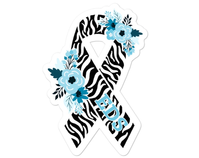 Intracranial Hypertension Sticker, IIH Awareness Stickers, Floral Green ...