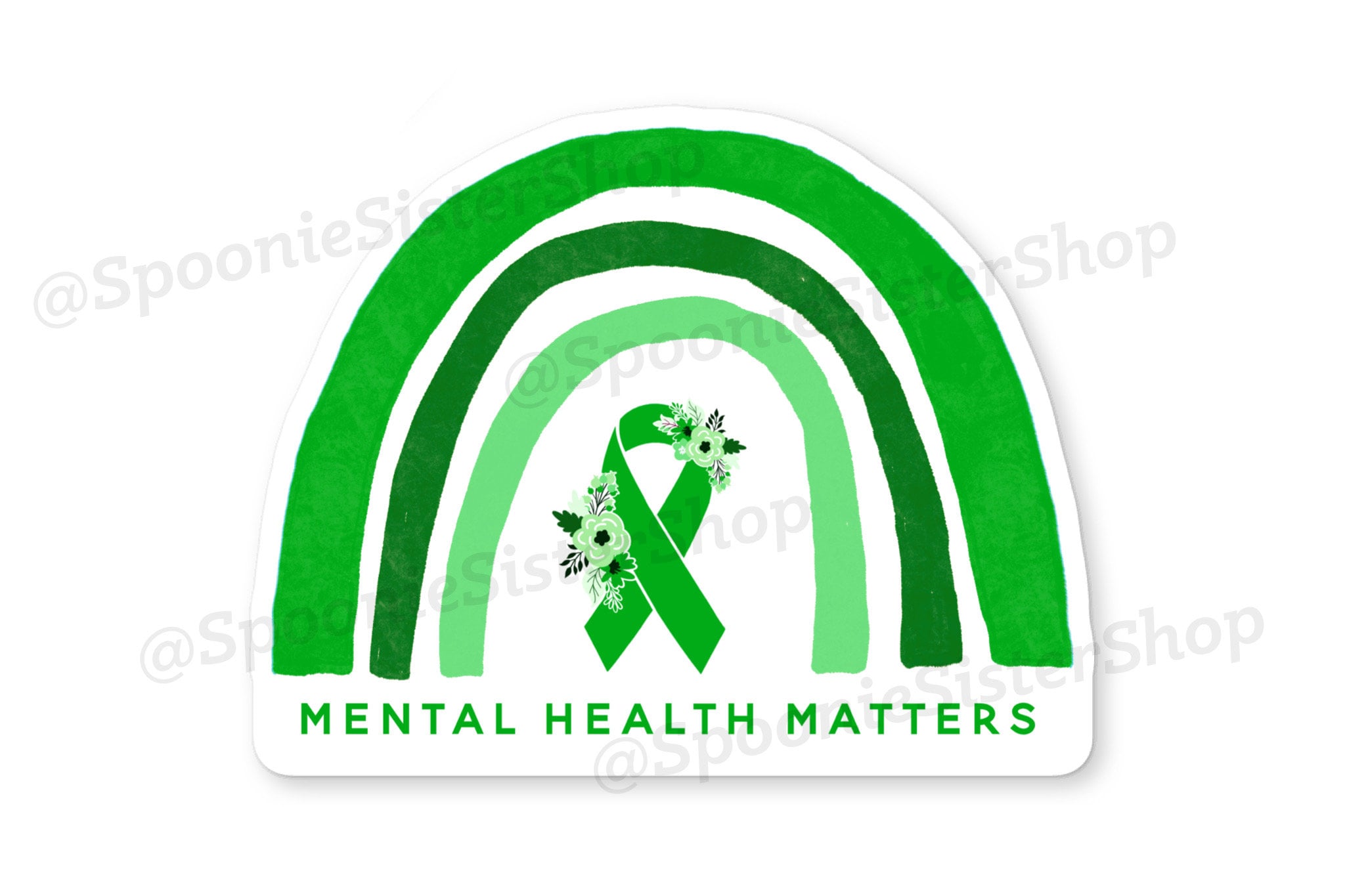 Mental Health Matters Sticker Mental Health Sticker Rainbow | Etsy