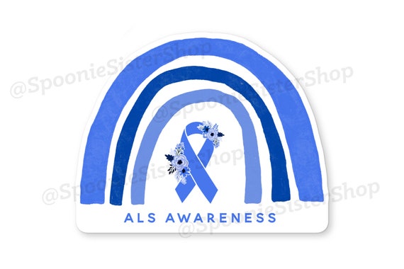 Rainbow ALS Awareness Sticker ALS Sticker Lou-gehrig's - Etsy