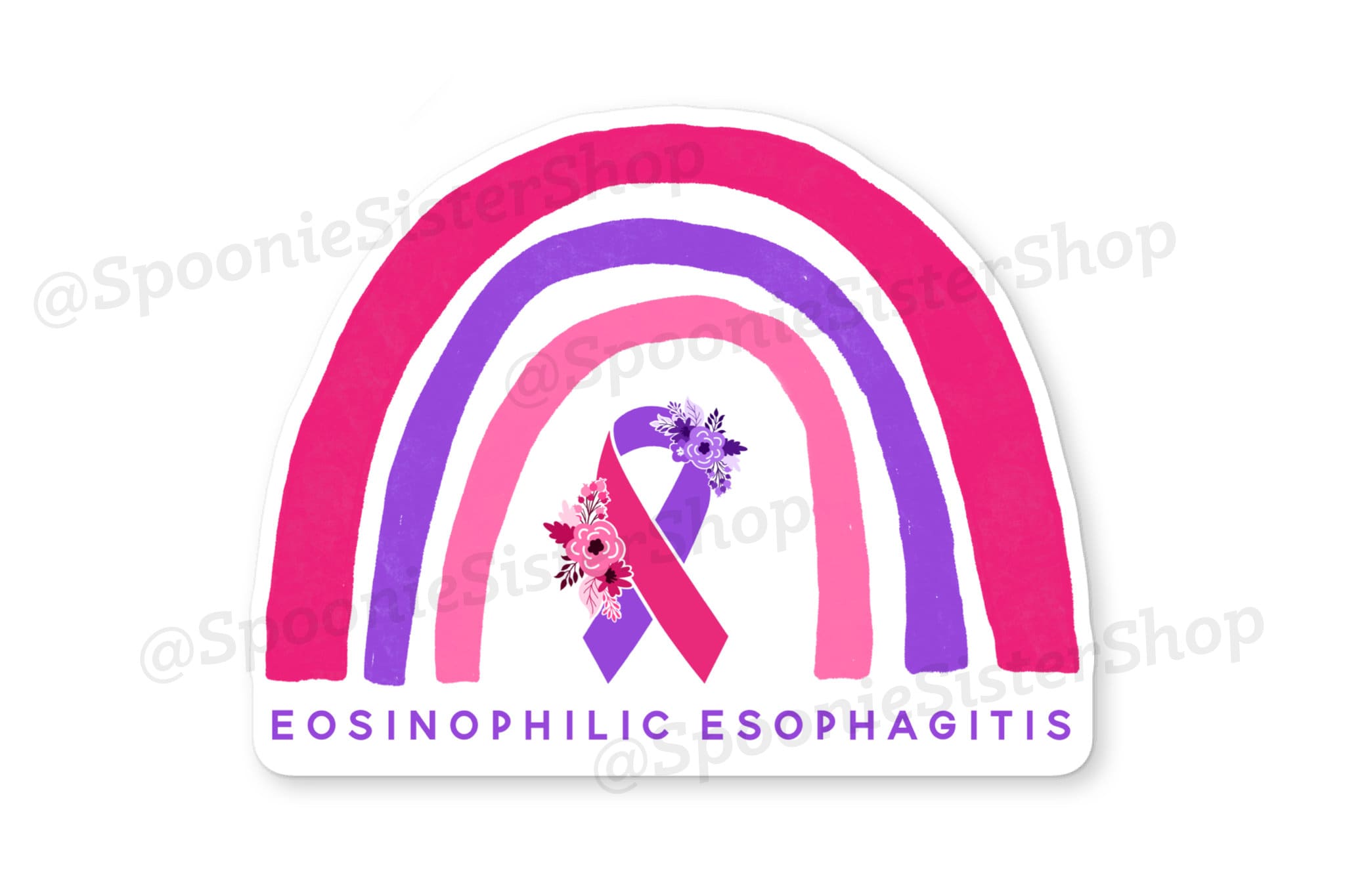 Rainbow Eosinophilic Esophagitis Sticker, Eosinophilic Esophagitis ...