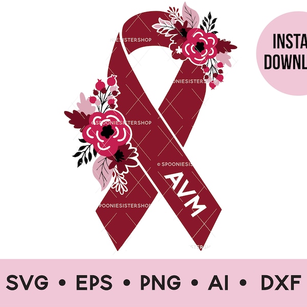 Avm Awareness Svg - Etsy