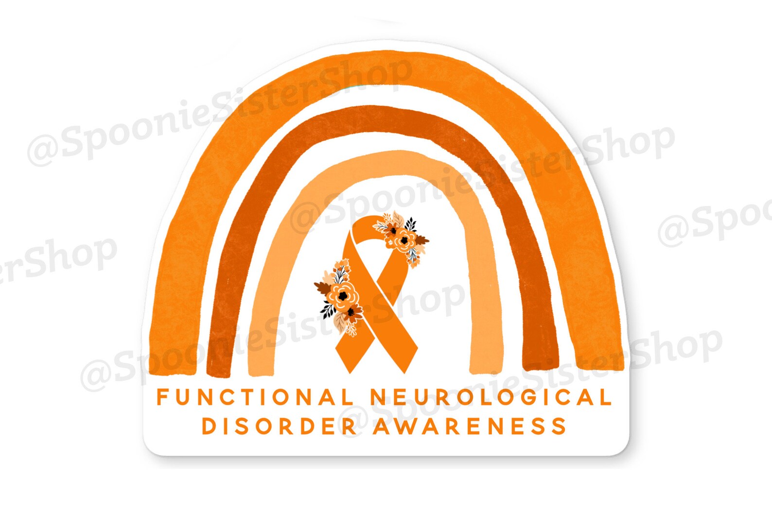 Rainbow FND Sticker, Functional Neurological Disorder Stickers, FND ...