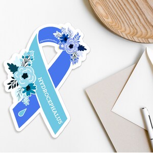 Hydrocephalus Sticker, Hydrocephalus Awareness Stickers, CFS Leak ...