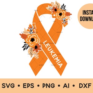 Leukemia Awareness Ribbon SVG, Leukemia Ribbon PNG, Leukemia Clip Art ...