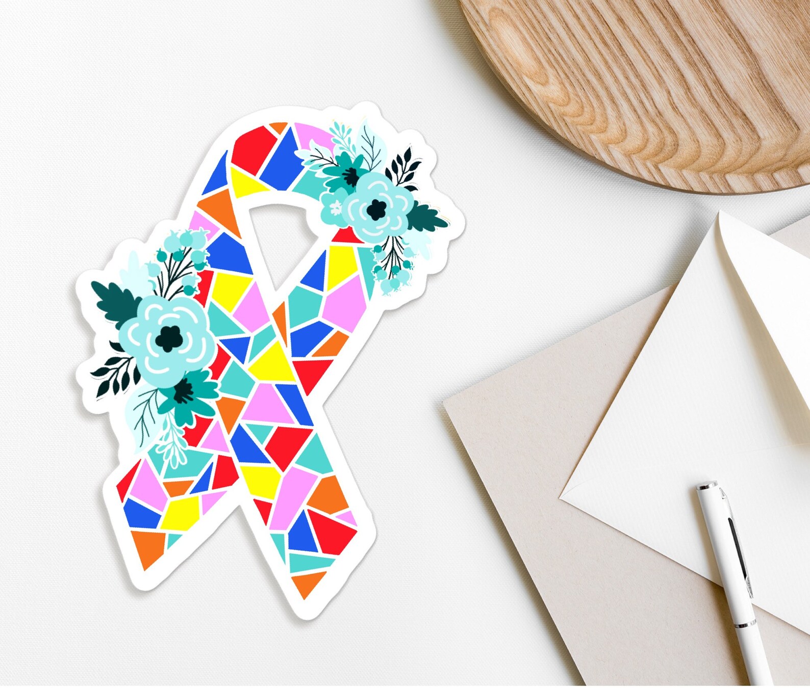 Dissociative Identity Disorder Sticker, DID Awareness Stickers, Floral ...