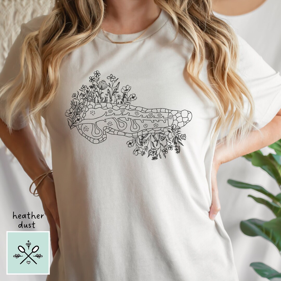 Pancreas Shirt, Floral Pancreas Anatomy Shirt, Diabetes Shirt, Chronic ...