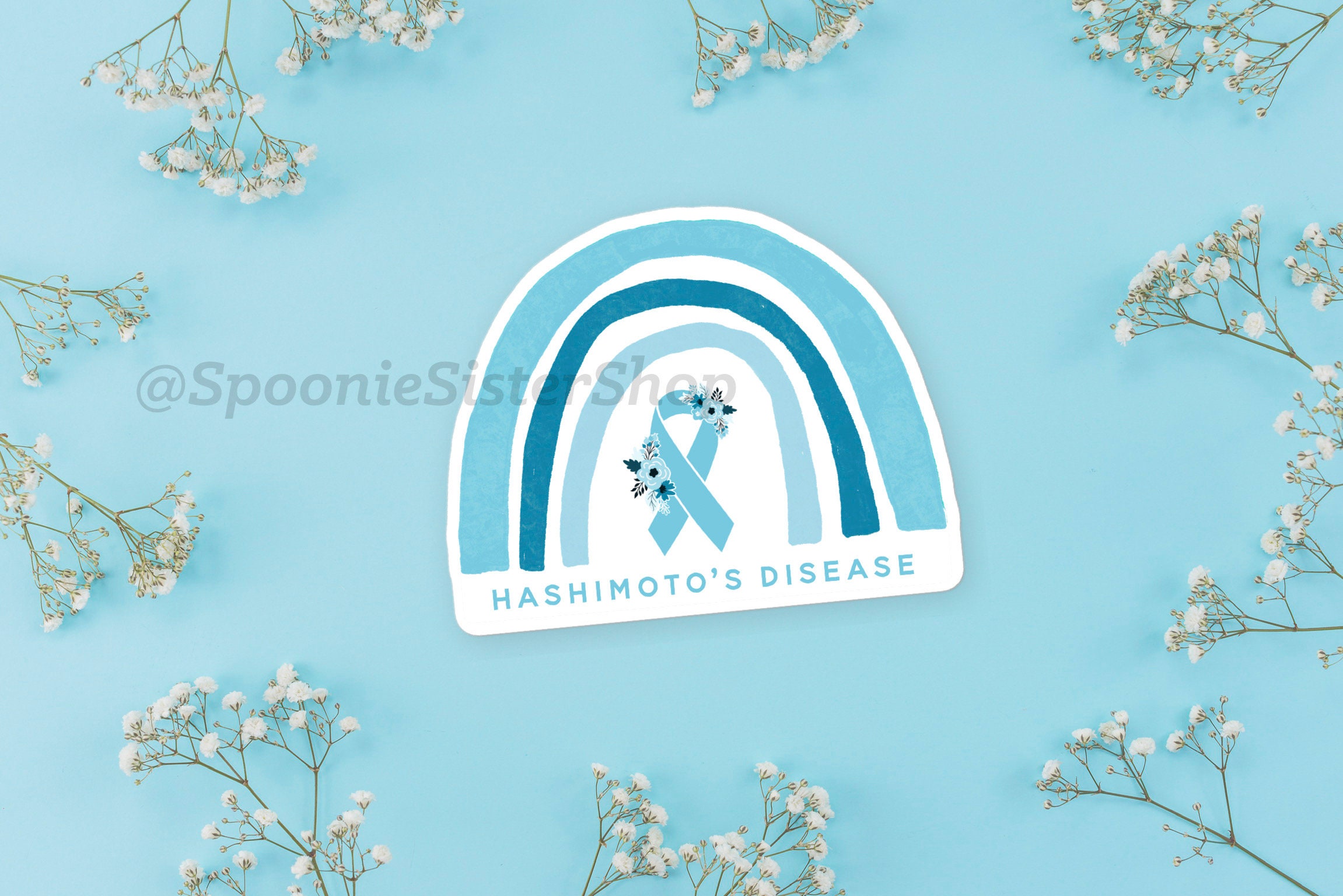 Hashimoto's Rainbow Sticker Hashimotos Disease Awareness | Etsy