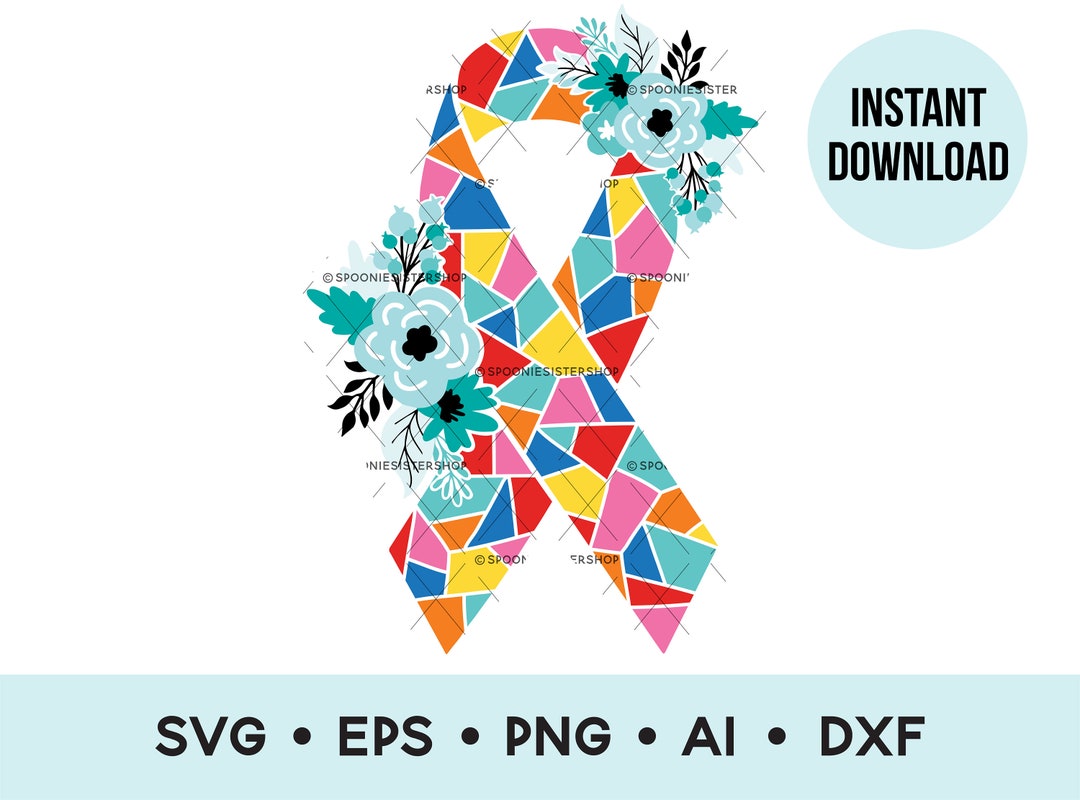 Dissociative Identity Disorder Awareness Ribbon Svg, DID Awareness ...