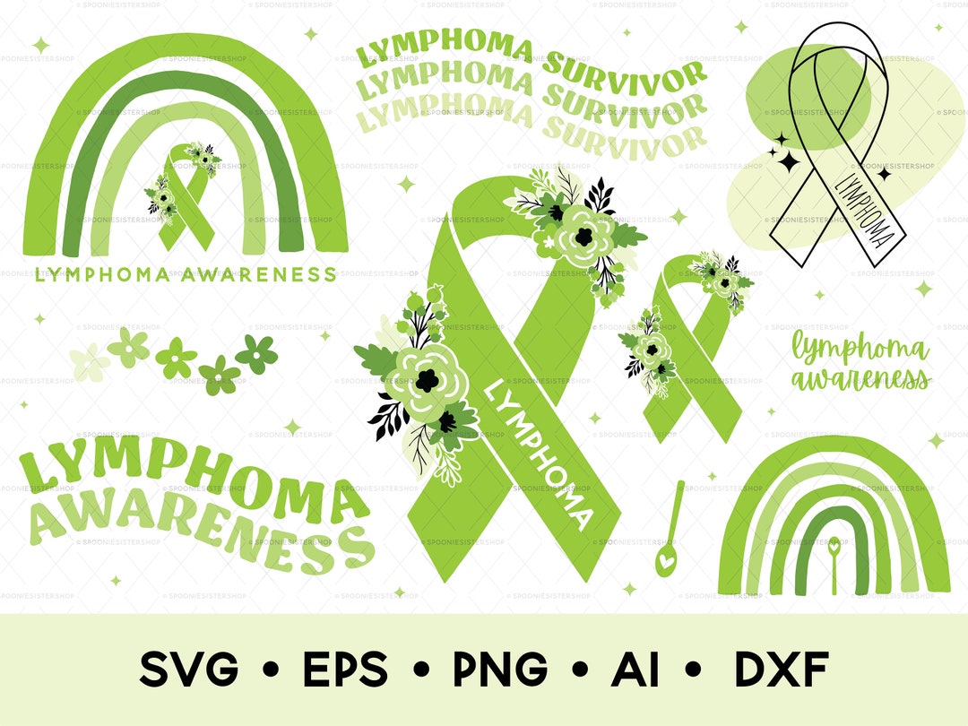 Lymphoma SVG Bundle, Lymphoma Awareness SVG, Lymphoma Clipart Bundle ...