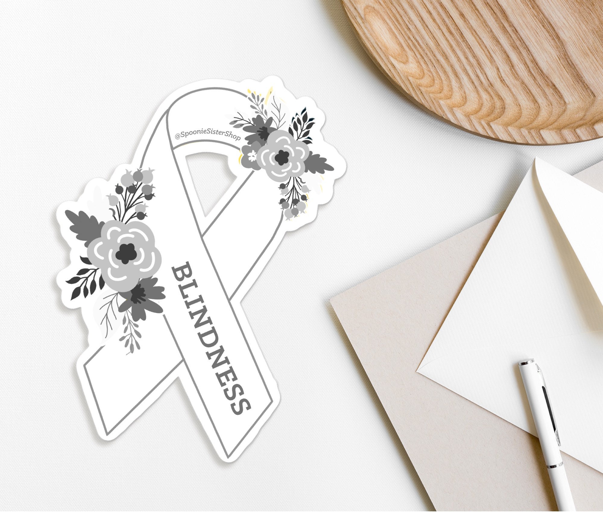 Blindness Sticker Blind Awareness Decal Blindness Awareness - Etsy