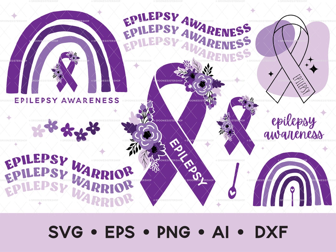 Epilepsy SVG Bundle Epilepsy Awareness Clipart (Instant Download) - Etsy