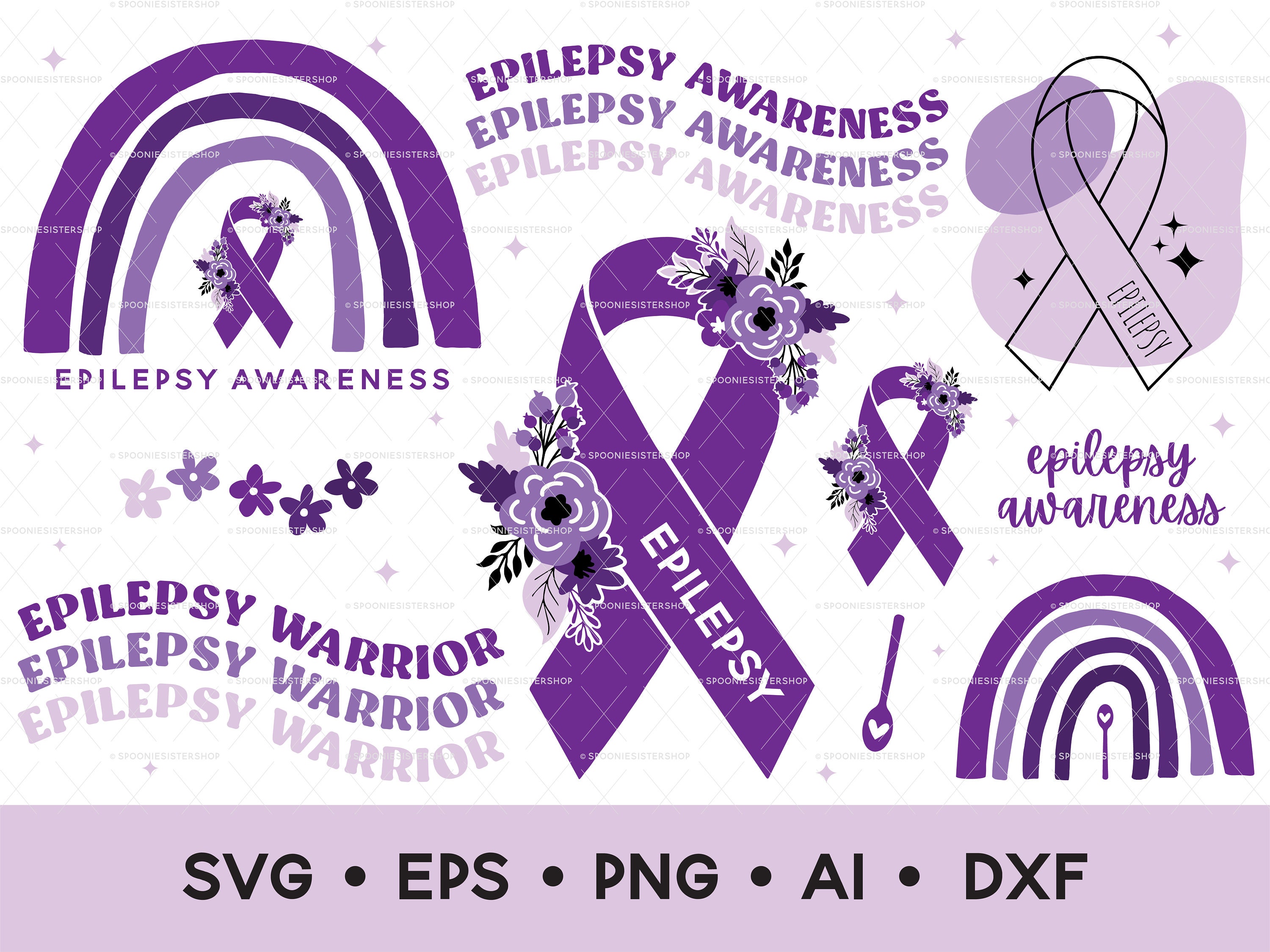 Epilepsy Awareness Month Ribbon