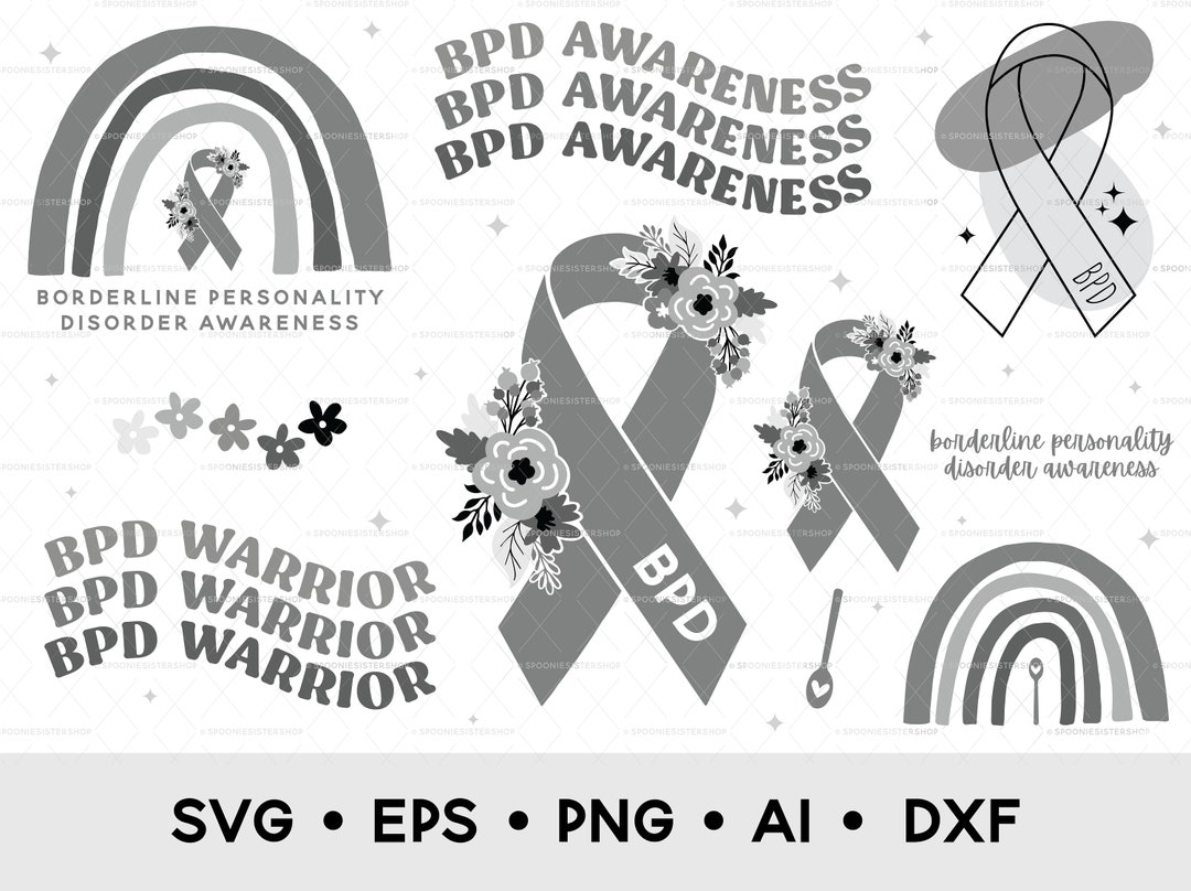 BPD Svg Bundle, BPD Awareness Svg, Borderline Personality Disorder ...