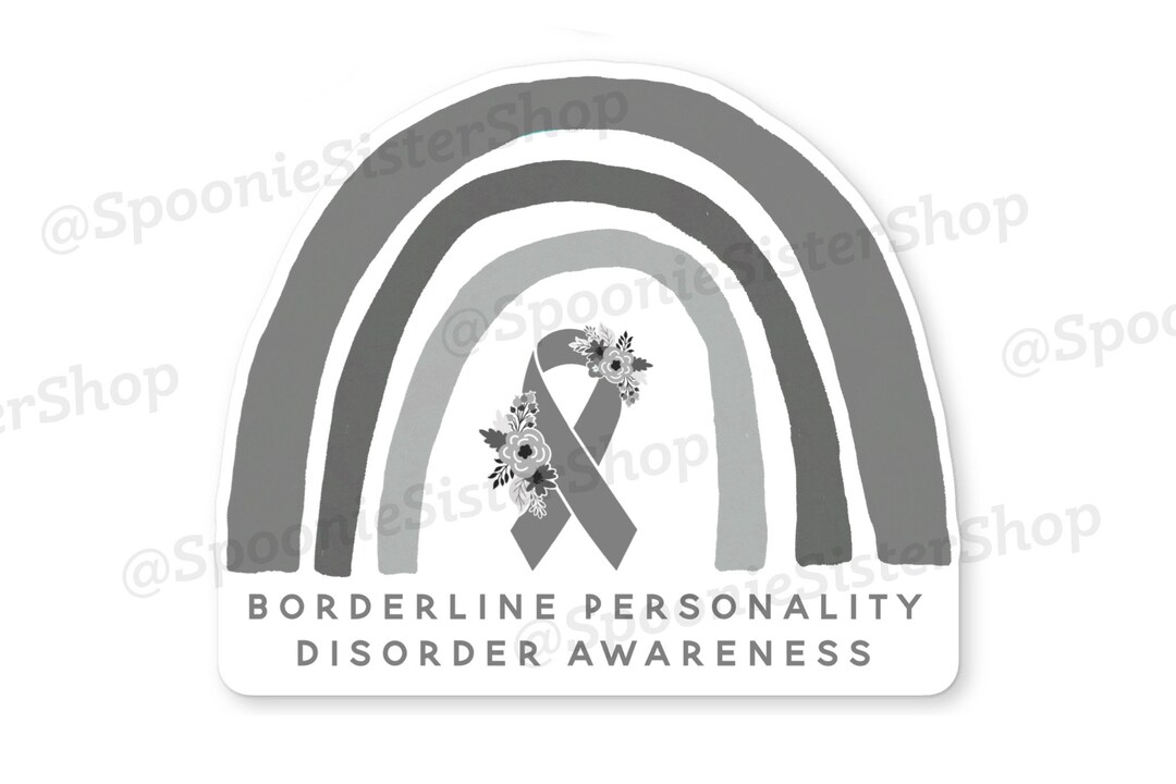 Rainbow BPD Sticker, Borderline Personality Disorder Stickers, BPD ...