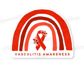 Vasculitis Sticker Vasculitis Awareness Stickers Vasculitis | Etsy