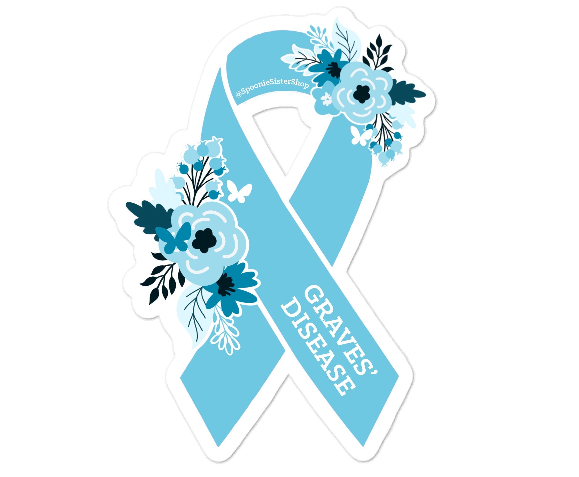 Graves Disease Sticker Graves Disease Awareness Stickers - Etsy