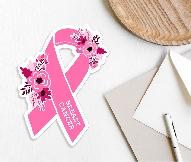 Breast Cancer Sticker Breast Cancer Awareness Stickers - Etsy