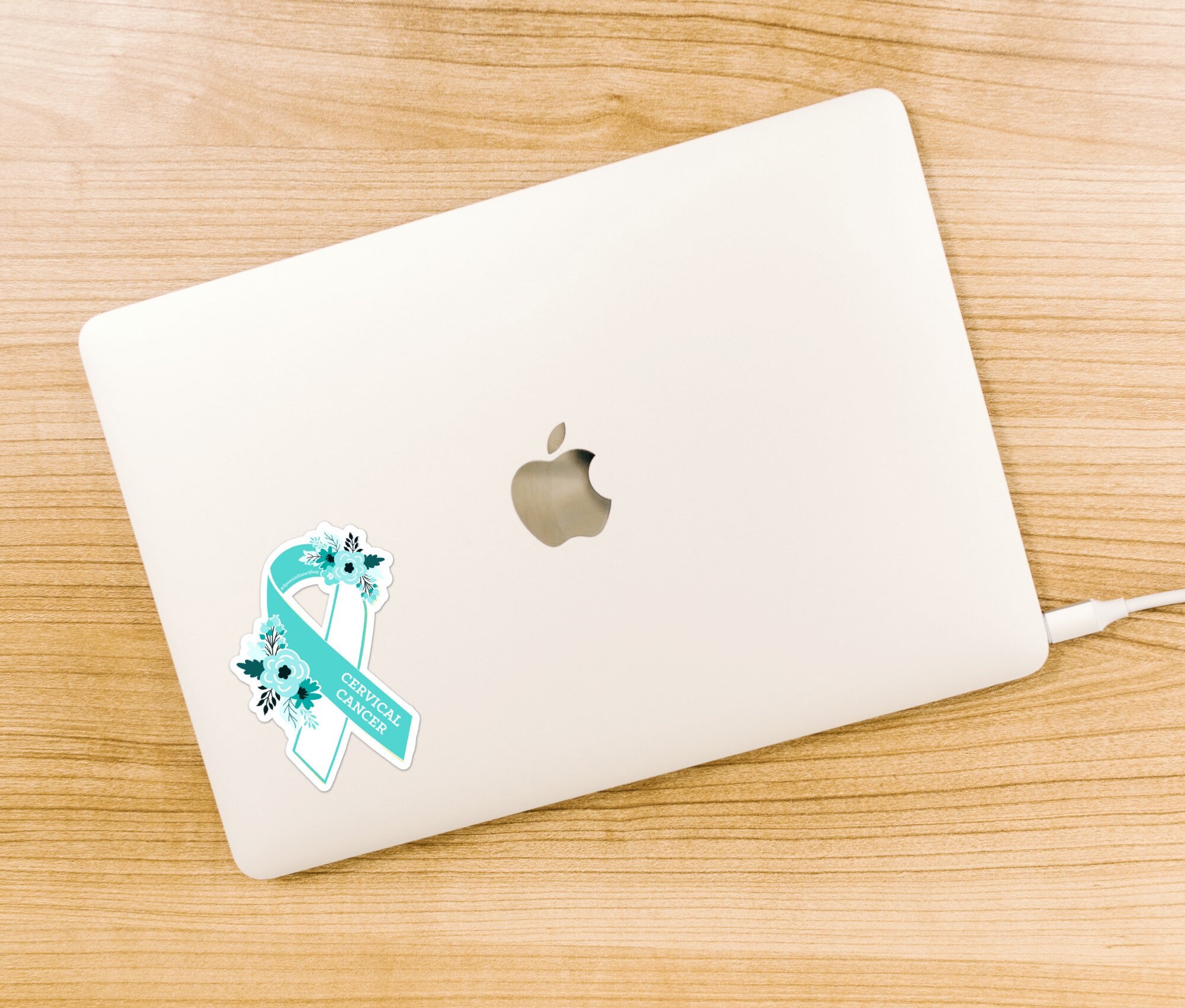 Cervical Cancer Sticker, Cervical Cancer Awareness Stickers, Teal ...