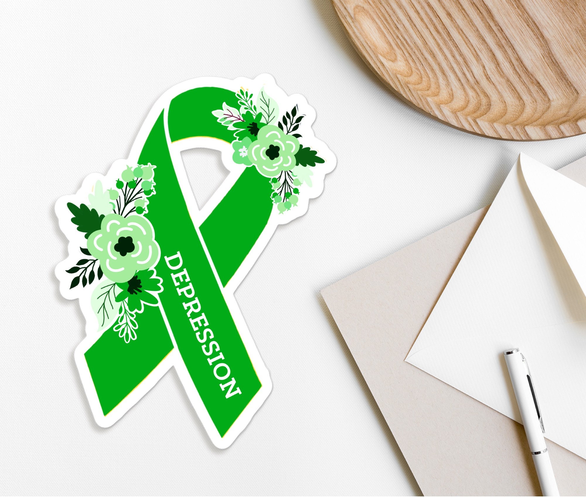 Depression Awareness Sticker Depression Stickers Floral - Etsy