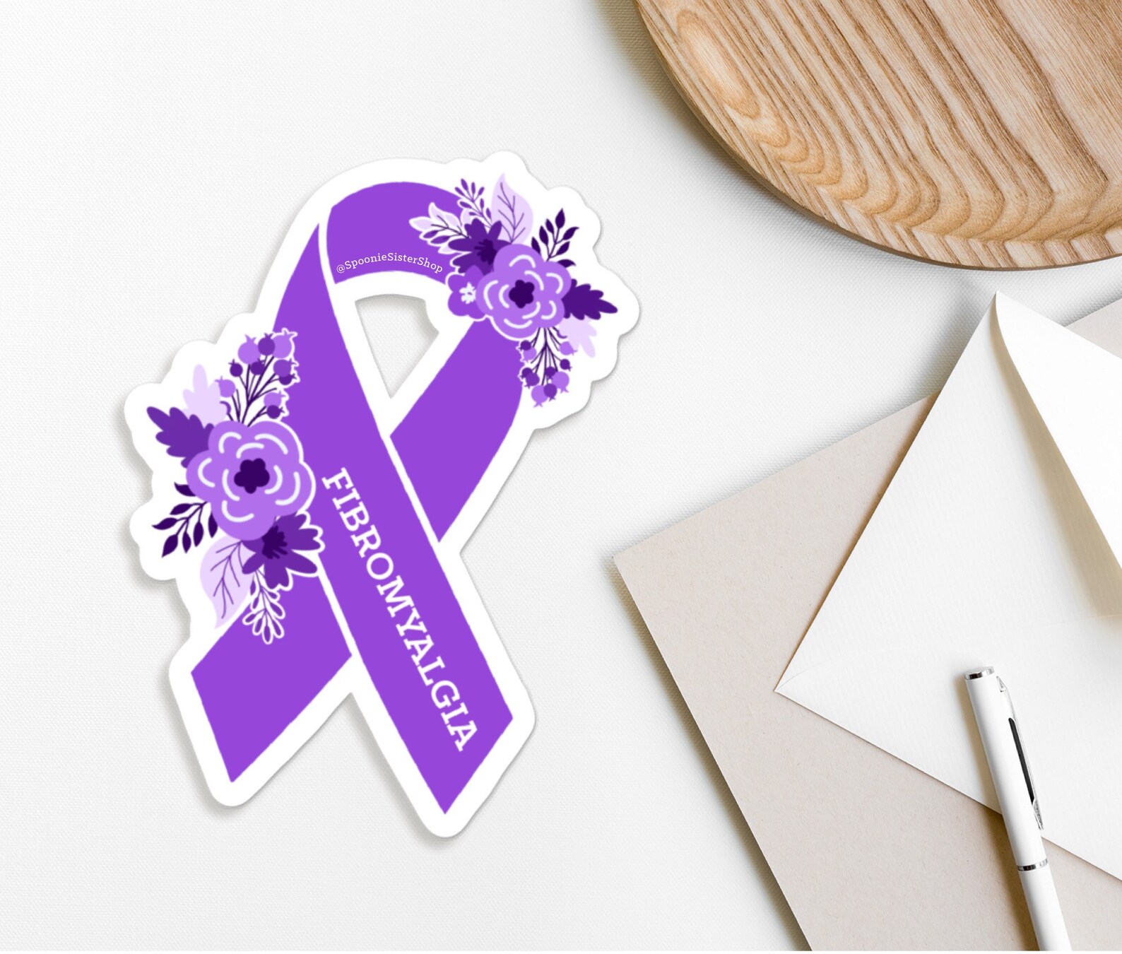 Fibromyalgie Stickers Fibro Awareness Ribbon Sticker | Etsy