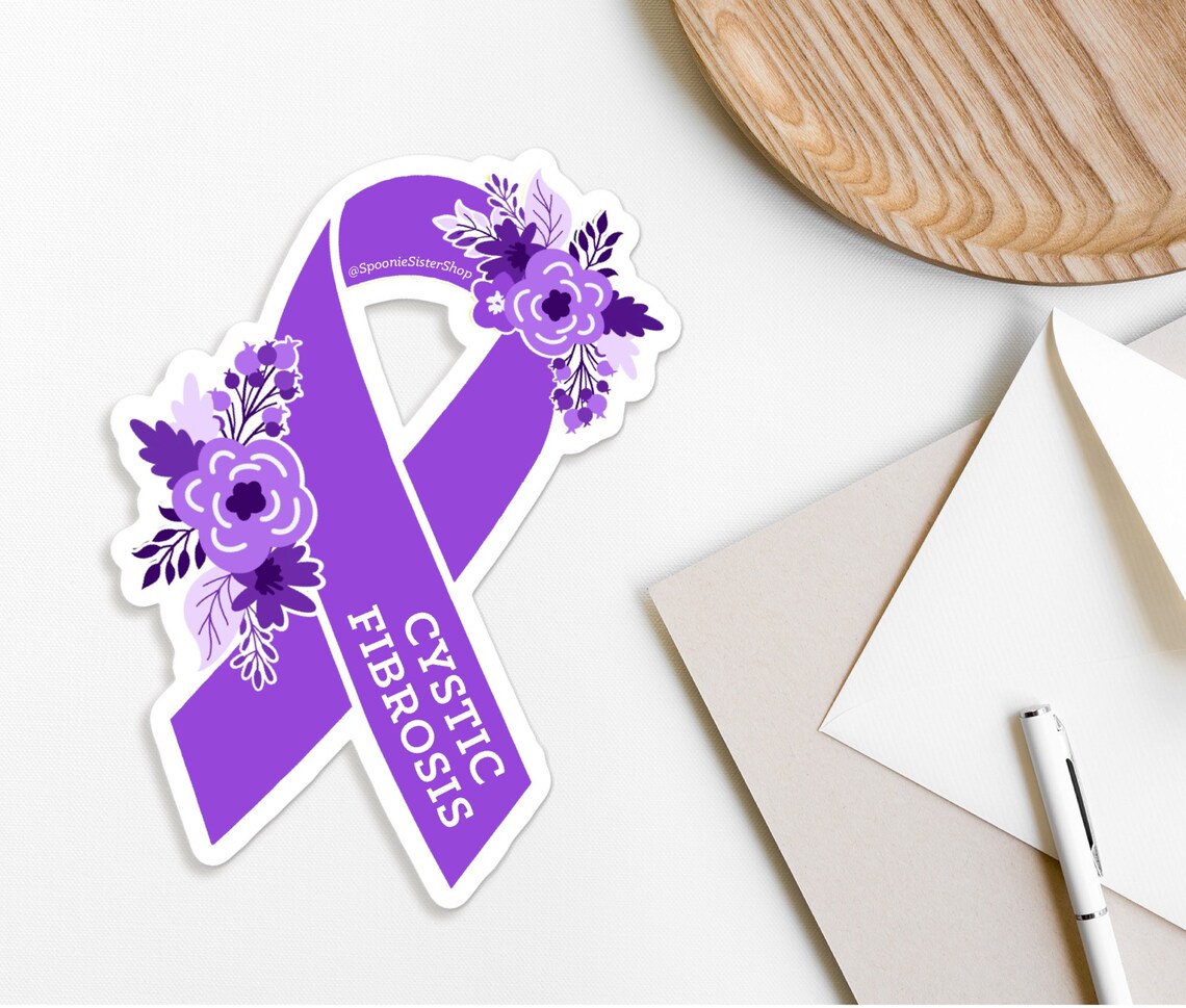 Cystic Fibrosis Sticker, CF Awareness Stickers, Cystic Fibrosis Decal ...