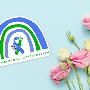 Rainbow Intracranial Hypertension Sticker, IIH Awareness Stickers ...