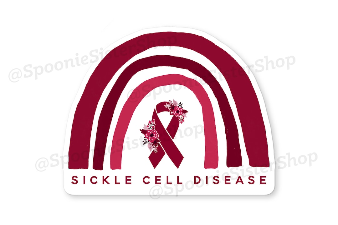 Sickle Cell Disease Rainbow Sticker, Sickle Cell Awareness Stickers ...