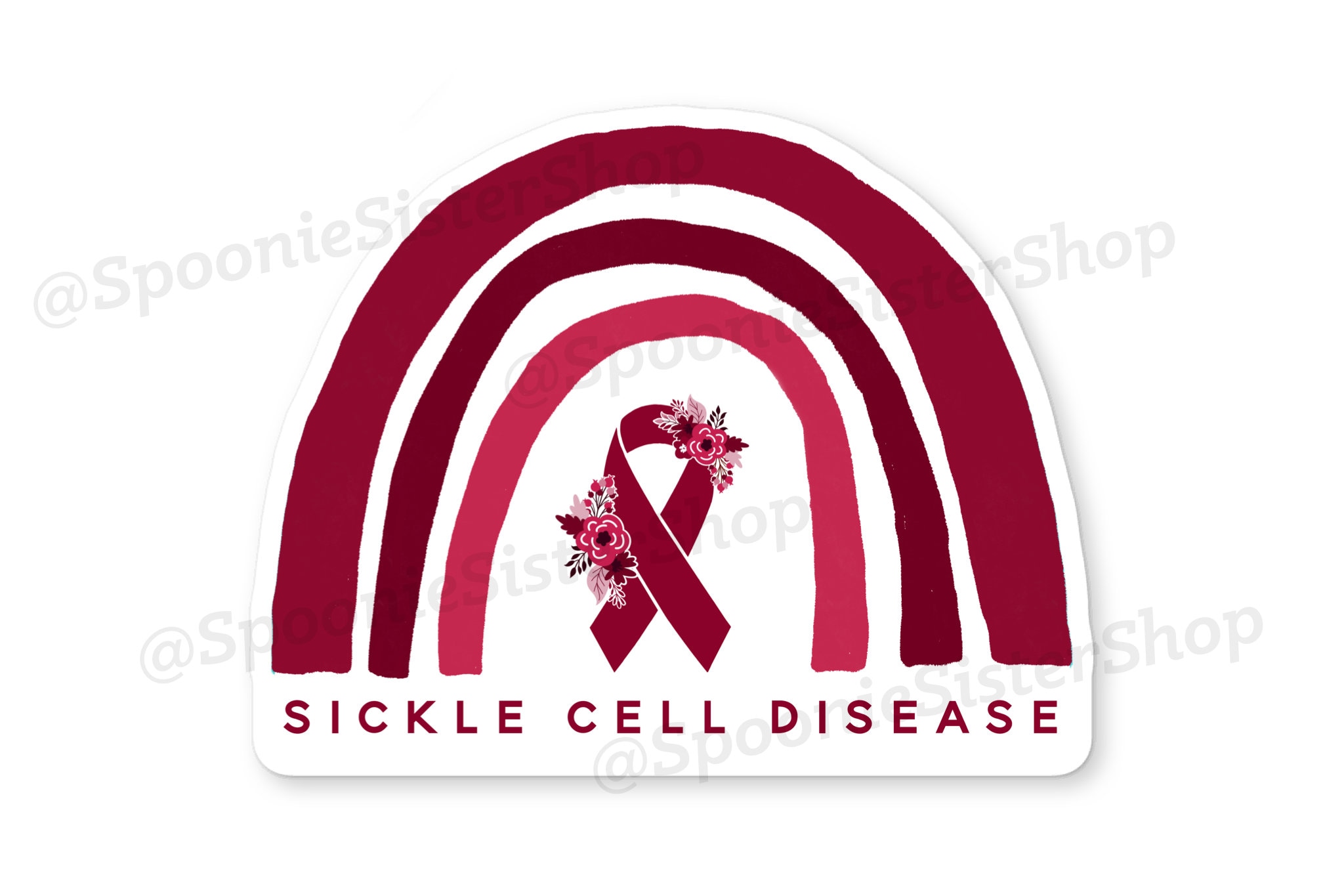 Sickle Cell Disease Rainbow Sticker Sickle Cell Awareness - Etsy
