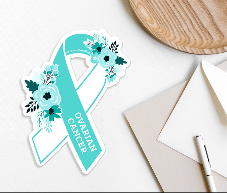 Ovarian Cancer Sticker, Ovarian Cancer Awareness Stickers, Ovarian ...