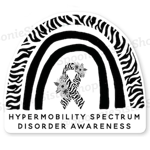 Rainbow HSD Sticker, Hypermobility Spectrum Disorder Awareness, HSD ...