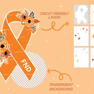 FND Awareness Ribbon Svg, FND Ribbon Png, Functional Neurological ...