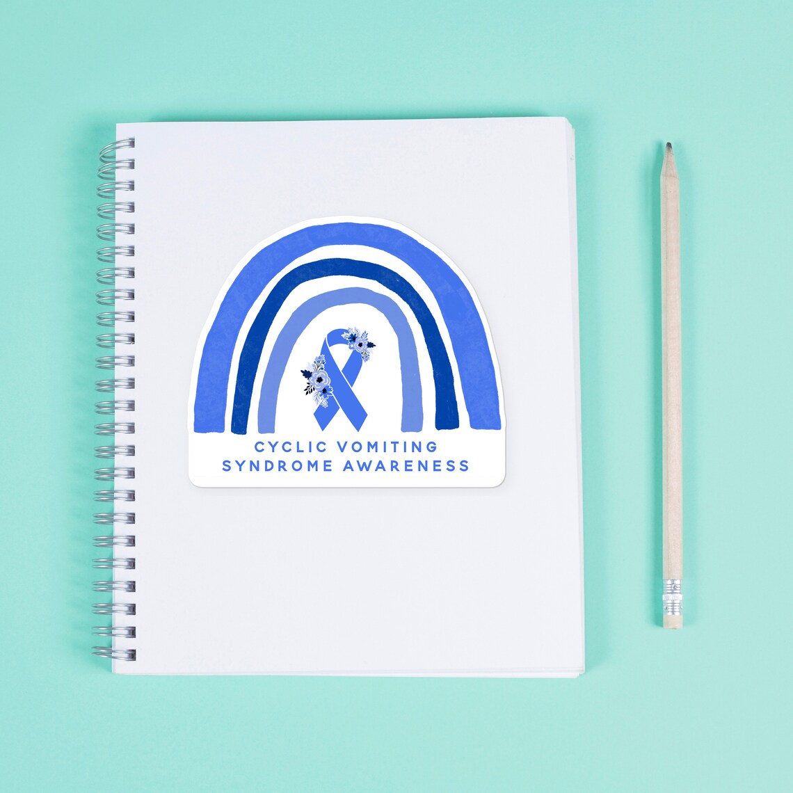 Rainbow CVS Sticker, Cyclic Vomiting Syndrome Awareness, Cyclic ...