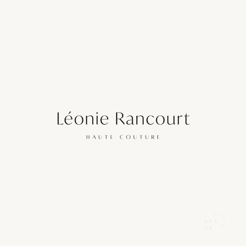 Haute Couture Logo Template: Elegant Business Branding - Etsy