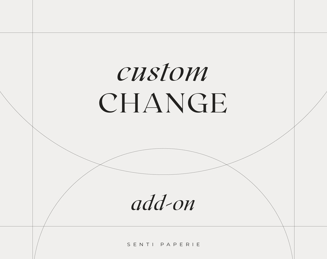 Add-on: Custom Change to Logo or Business Card Template - Etsy