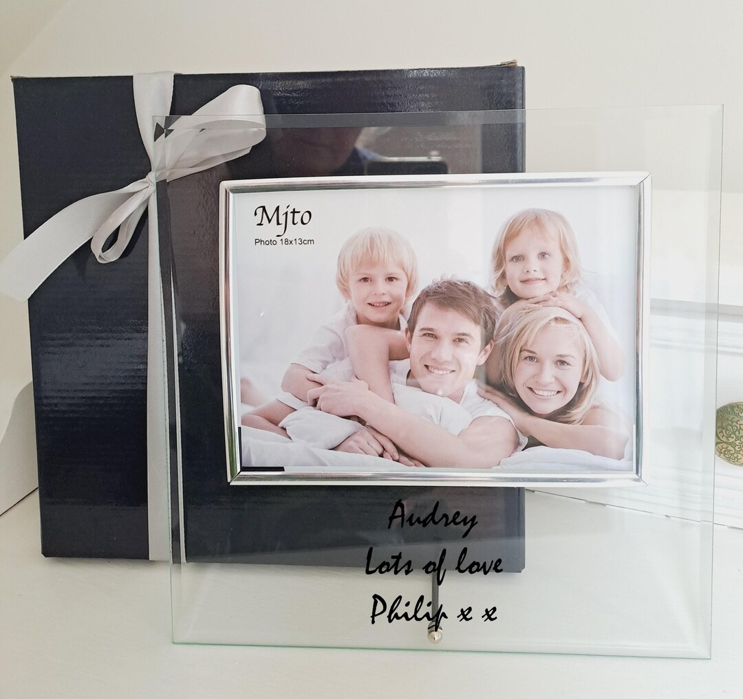 Personalised Handwriting Engraving Photo Frame With Gift Box - Etsy