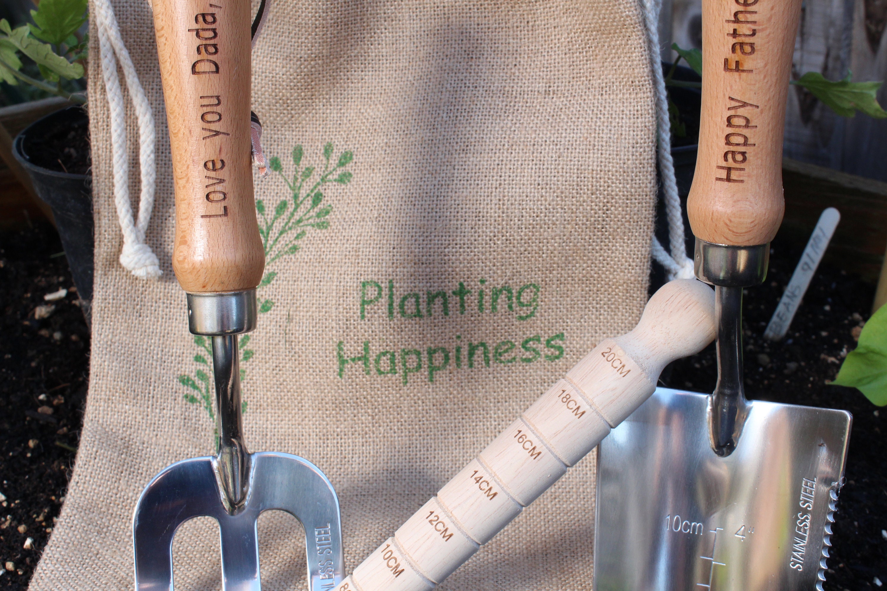 Personalised Garden Tools | Engraved Gardening Gift Set | Trowel, Fork ...