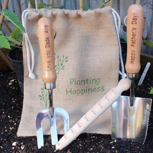 Personalised Garden Tools Engraved Premium Gardening Gift Set - Etsy UK