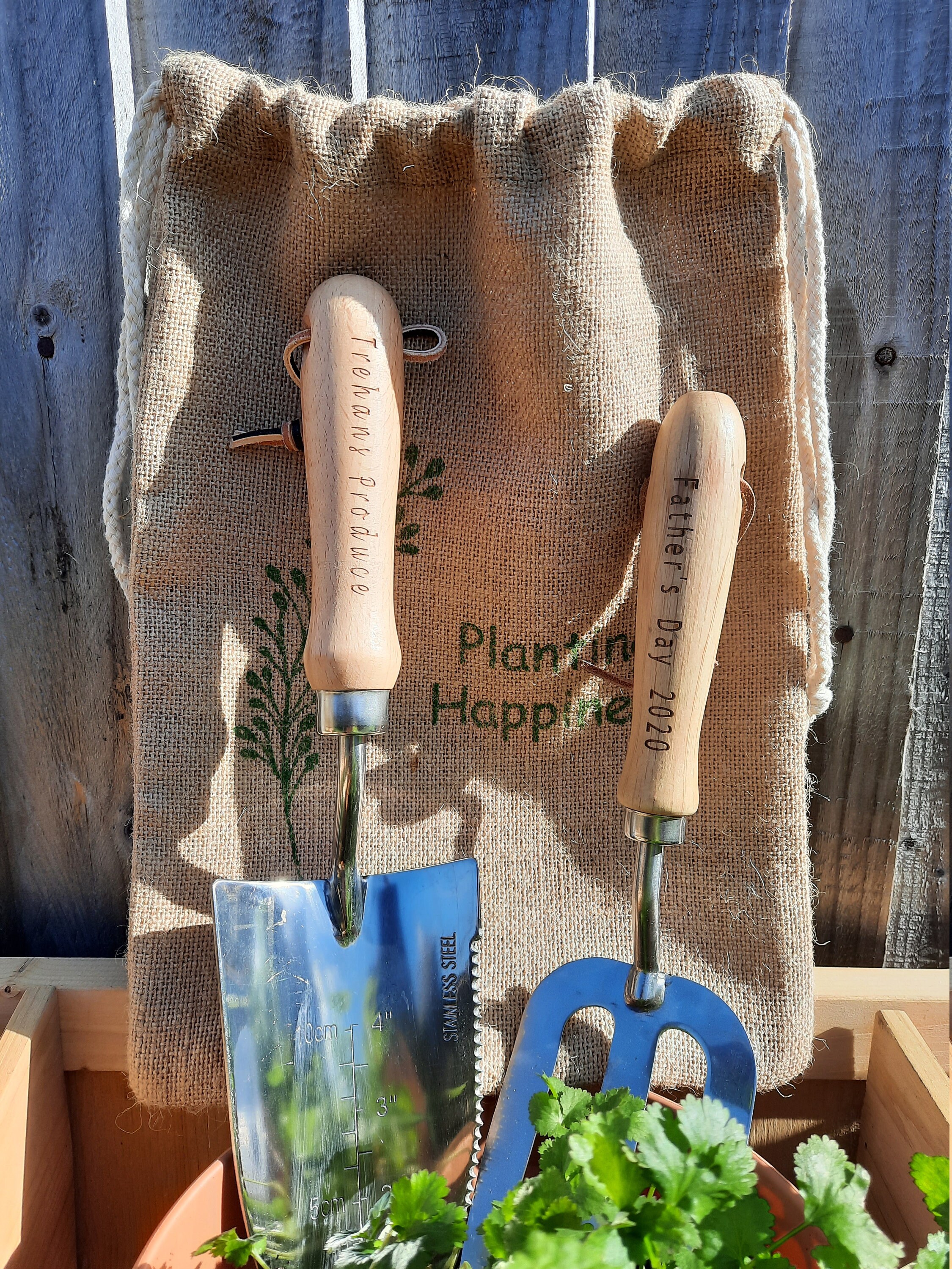 Personalised Garden Tools Engraved Premium Gardening Gift Set Hand ...